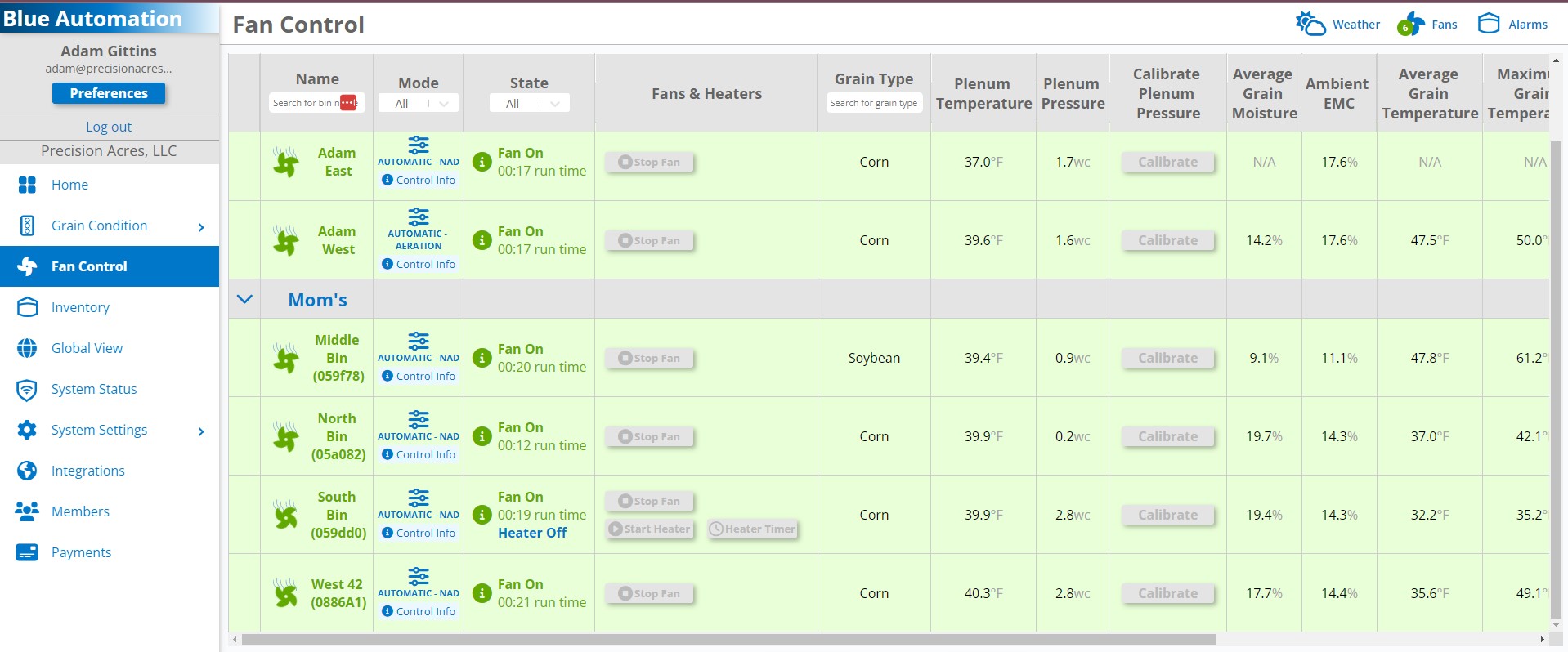 OPI Blue Grain Management